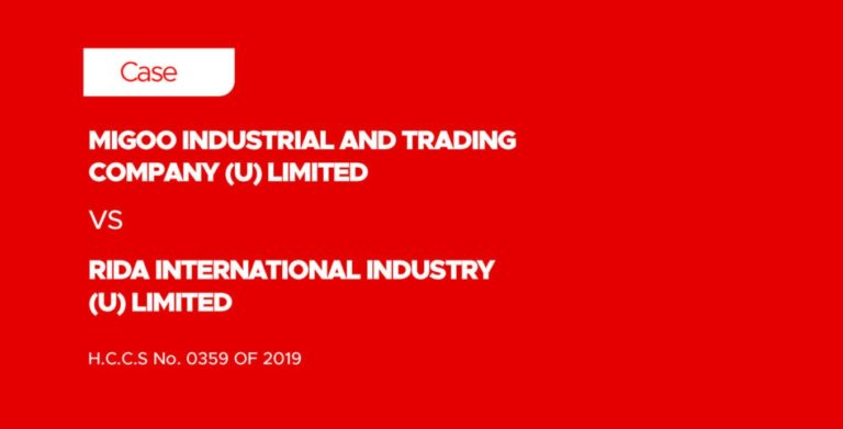 CASE; MIGOO INDUSTRIAL AND TRADING COMPANY (U) LIMITED VS RIDA ...